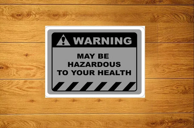 WARNING HAZARDOUS SIGN Warning Label Sticker Packs (10-100) Precaution ...