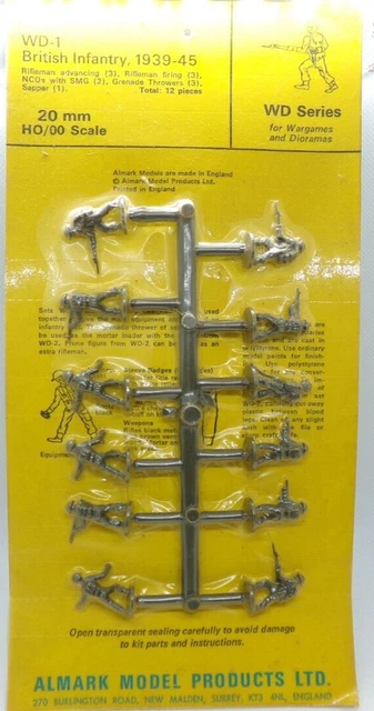 BRITISH INFANTRY 1939-45 WD-1 HO Scale Almark Model 110122DMT4 £13.16 ...