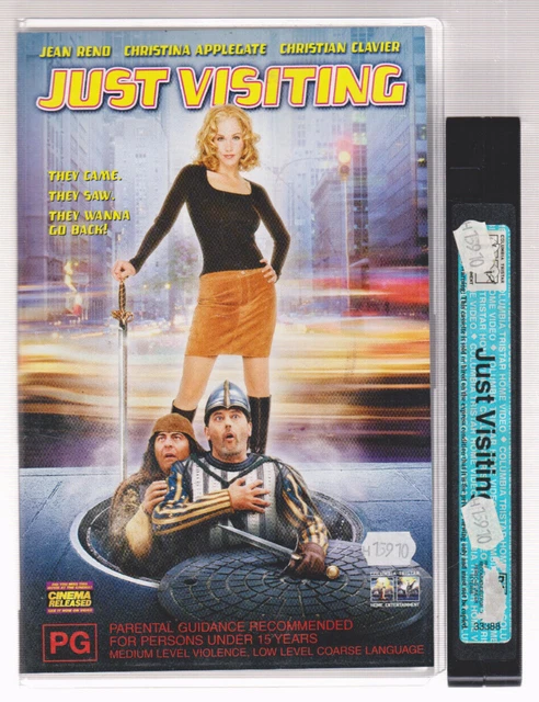 RARE VHS VIDEO Tape JUST VISITING Big Box Ex-Rental Reno Applegate EUR ...