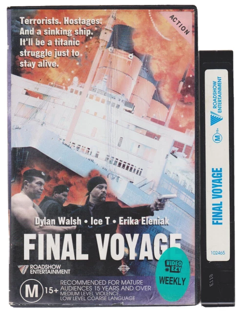 RARE VHS VIDEO Tape FINAL VOYAGE Big Box Ex-Rental Video Ezy Australian ...