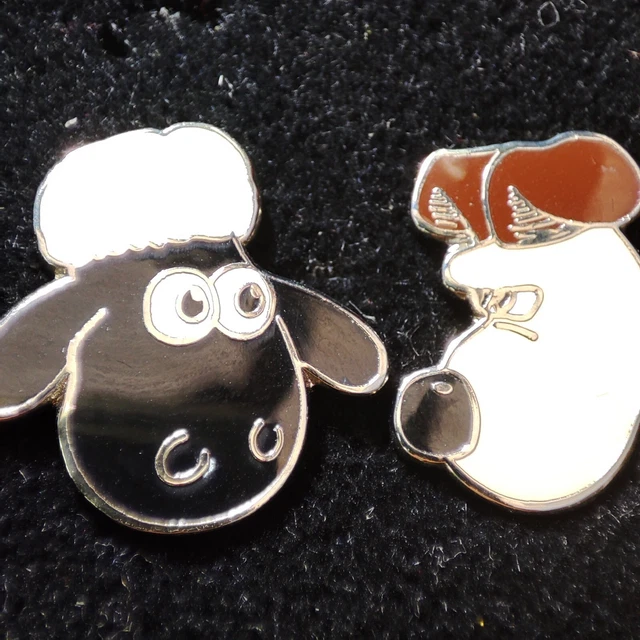 SHAUN THE SHEEP And Gromit Cufflinks Wallace Cuff Links VGC Gromitt ...