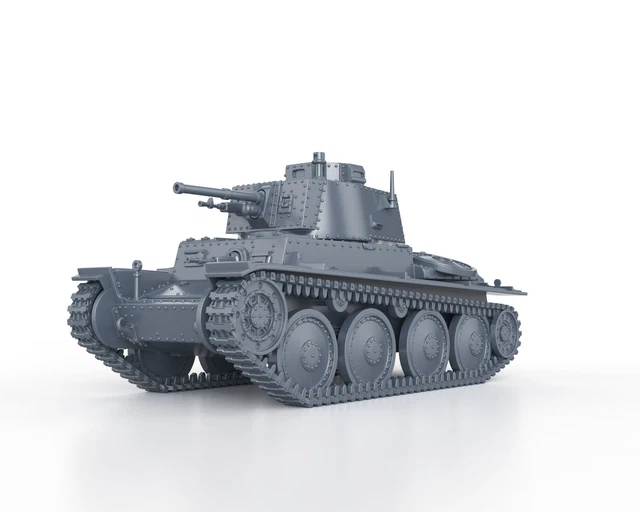 WWII - SWEDISH STRIDSVAGN M41 3D printed model 1/48 1/56 1/72 1/87 1/ ...