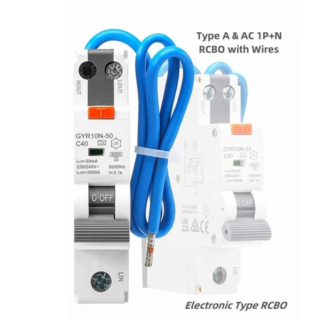 ADVANCED TECHNOLOGY ELECTRONIC RCBO Circuit Breaker Improved Efficiency ...