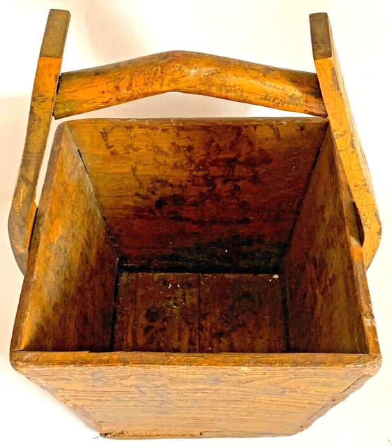 ANTIQUE PRIMITIVE CHINESE Wood Rice/Grain Gathering Harvest Basket £141 ...