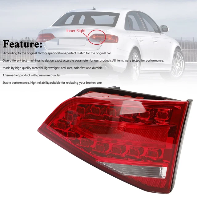 RIGHT INNER TRUNK LED Tail Light Lamp Pour Audi A4 2009-2012 EUR 93,99 ...
