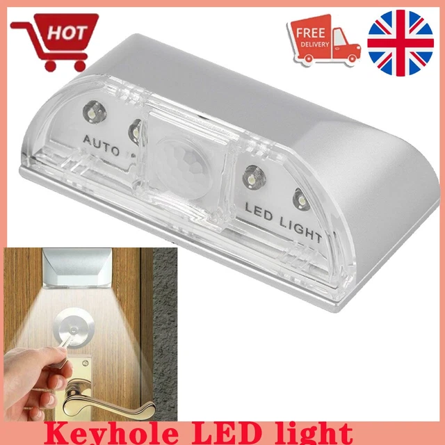 AUTO PIR SENSOR Infrared IR Wireless Motion Detector Door Keyhole LED ...