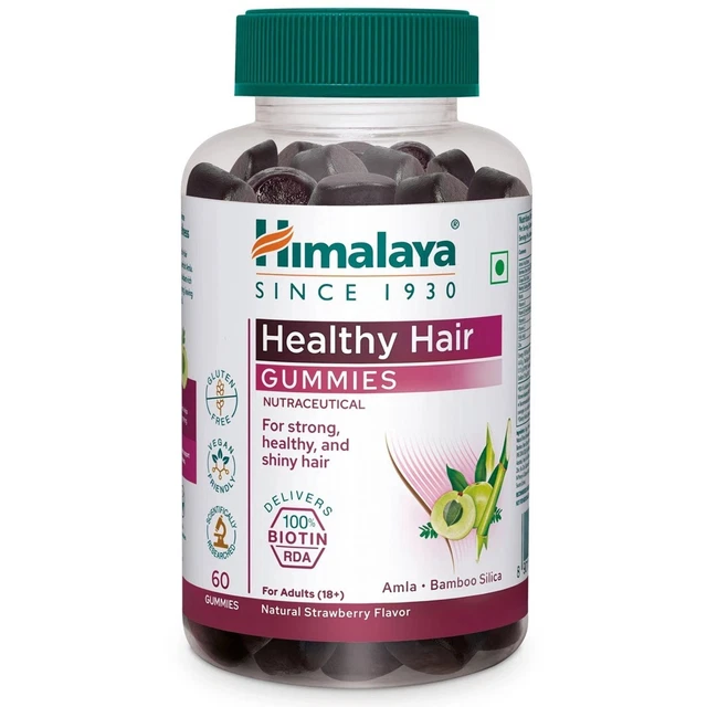 HIMALAYA HEALTHY HAIR 60 Gummies For strong, healthy, and shiny hair £ ...