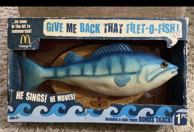 FRANKIE THE FISH Gemmy Singing Moving McDonald's Filet-O-Fish 2009 New ...