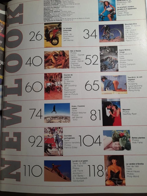 MAGAZINE NEWLOOK.NUMERO 49.SEPTEMBRE 1987. EUR 6,00 - PicClick FR