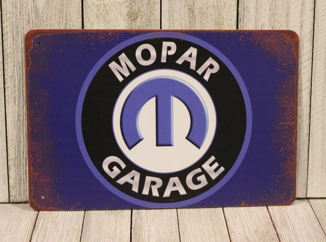 MOPAR GARAGE RETRO Tin Metal Sign Art Vintage Style Mechanic Auto Car ...