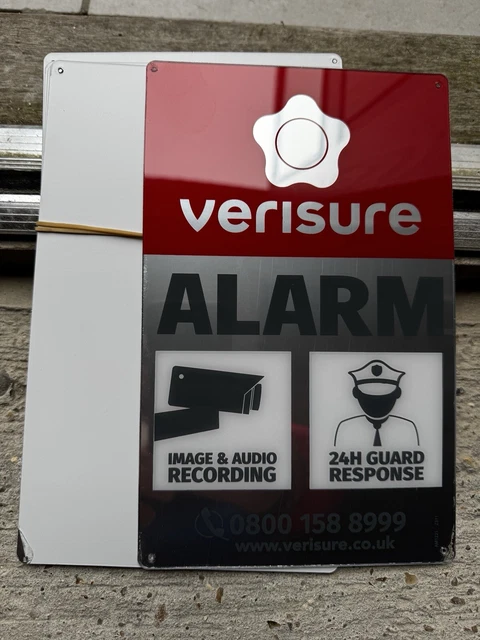 VERISURE ORIGINAL DETERRENT sign 15x24 £20.00 - PicClick UK