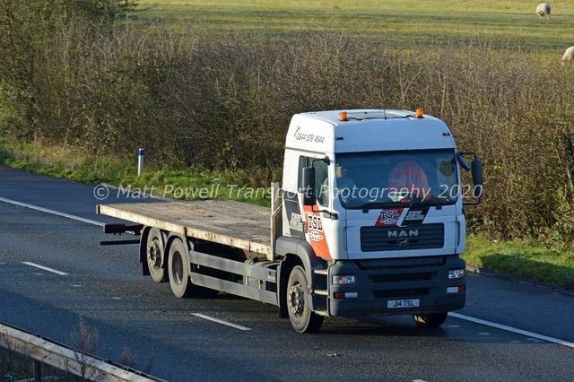 TRUCK PHOTO 12X8 - MAN - TSL Heavy Haulage Ltd - J14 TSL £11.12 ...
