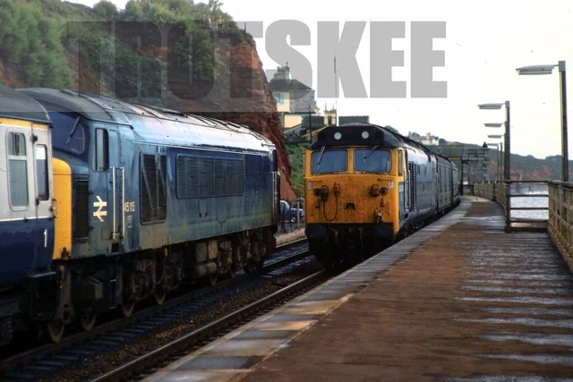 35MM SLIDE BR British Railways Diesel Loco Class 50 50010 Dawlish 1978 ...