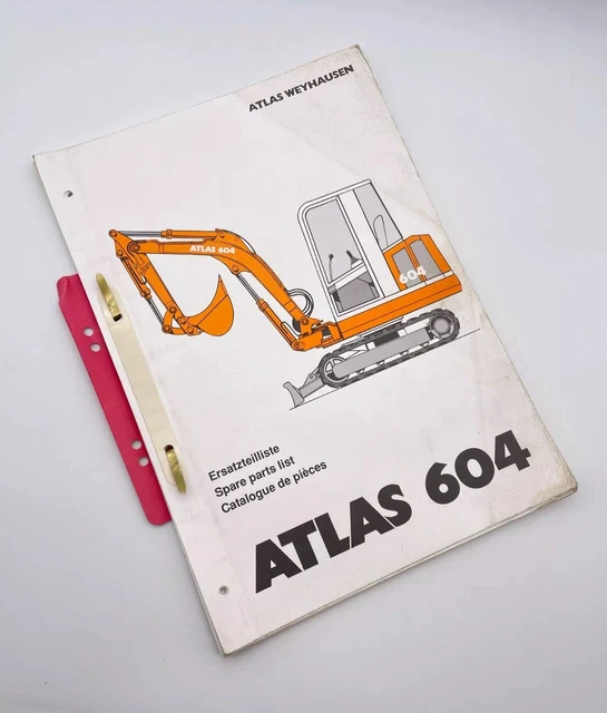 ATLAS / MINI Excavator/ Excavator/604/ Spare Parts List £76.80 ...
