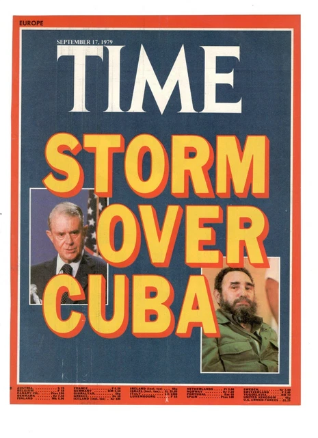 FIDEL CASTRO STORM Over Cuba 1979 Time Cover 1 Page De Encadrer D ...