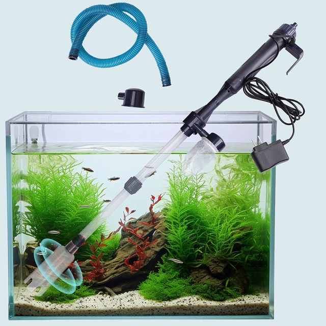 ELECTRIC AQUARIUM GRAVEL Fish Tank Cleaner Automatic Water Changer ...