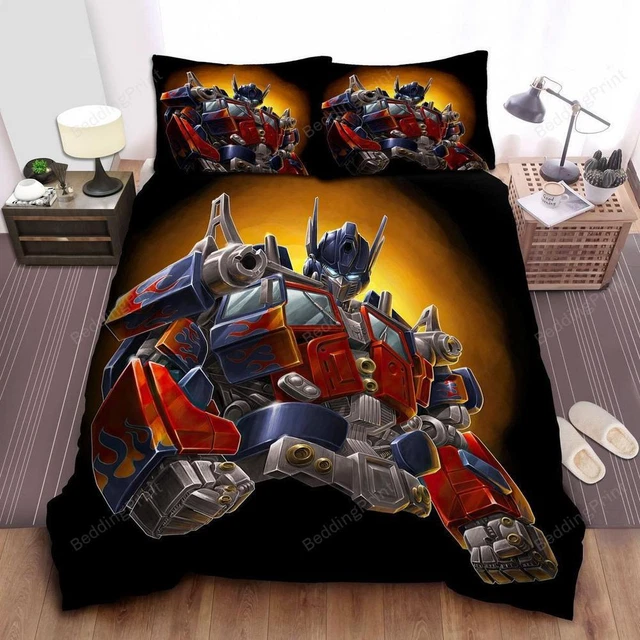 TRANSFORMER OPTIMUS PRIME Digital Portrait Quilt Duvet Cover Set ...