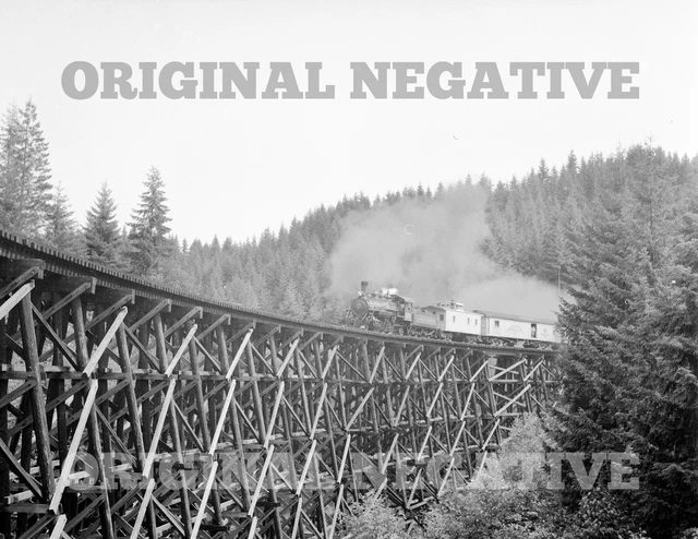 ORIG 1960S NEGATIVE - Vernonia South Park Sunset Steam Oregon Logging ...