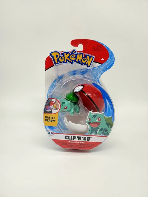 POKEMON CLIP 'N' Go BULBASAUR & Poke Ball Battle Ready Action Figure ...