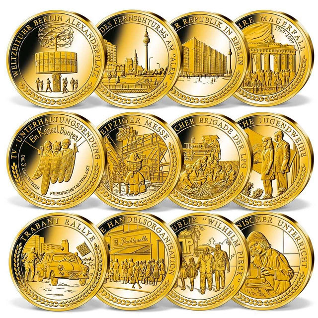 DAMALS IN DER Ddr - Motiv Zur Auswahl - 585 Gold Medaille - Goldbarren ...