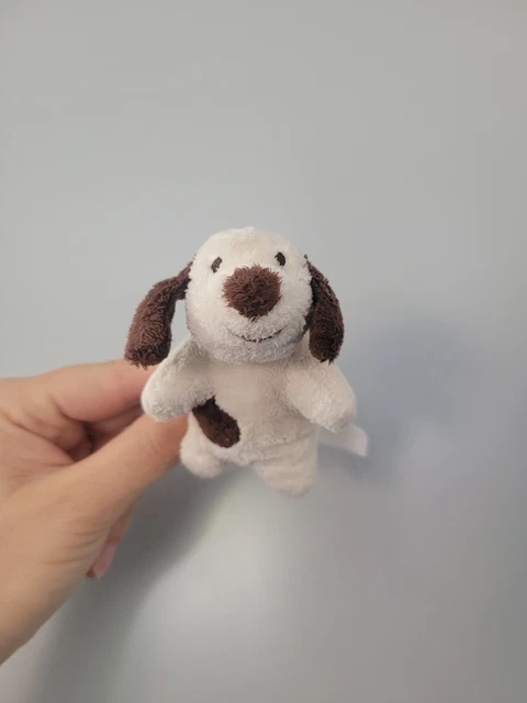 MARKS AND SPENCER M&S Rare TINY Dog Puppy Soft Toy Plush Comforter 3.5 ...