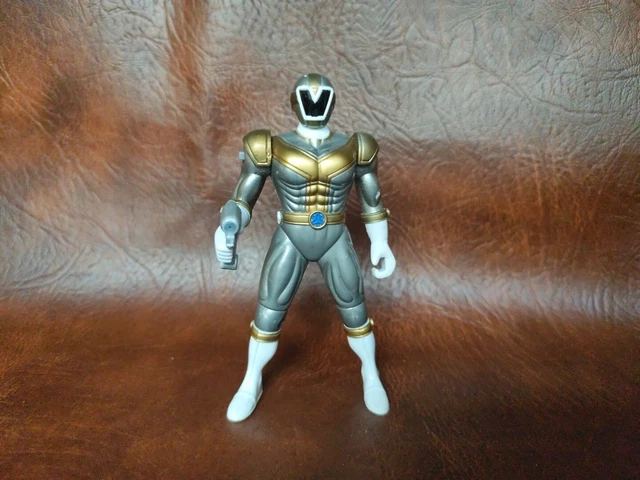 VINTAGE 1999 BANDAI Power Rangers Lightspeed Rescue Titanium Ranger 5 ...