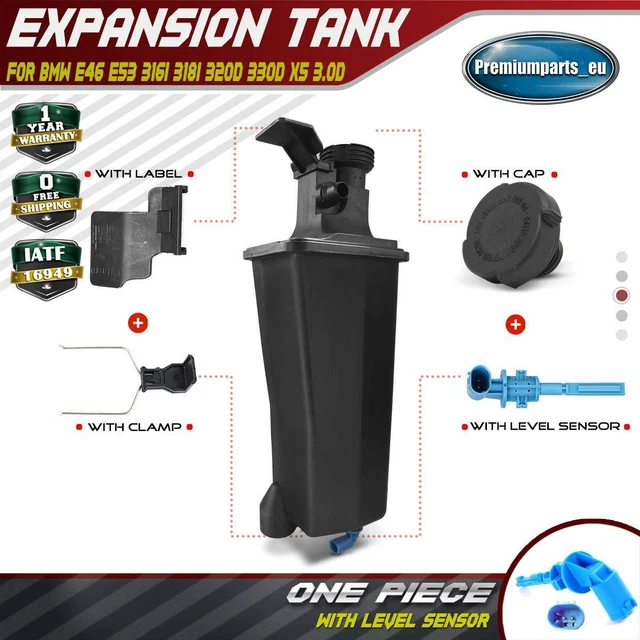 RADIATOR EXPANSION TANK for BMW E46 E53 316i 318i 320d 330d X5 3.0D ...