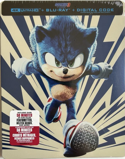 SONIC THE HEDGEHOG 3: SteelBook 4K Ultra HD + Blu-ray + Digital - Bilingual NEW $36.95 - PicClick CA