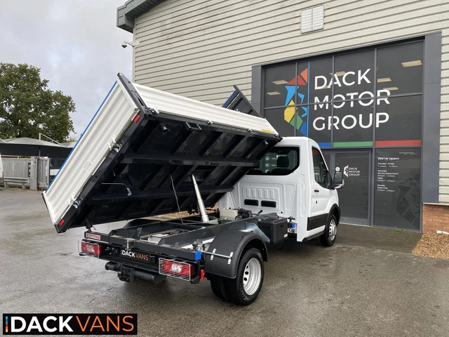 25 REG FORD Transit L2 Steel Tipper, Air Con, Tow Bar, Dual Rear Wheel ...