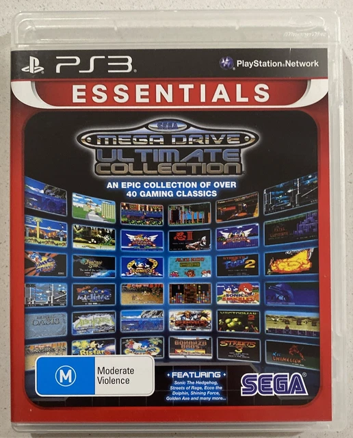 SEGA MEGA DRIVE Ultimate Collection 40+ Games PS3 - Complete With ...