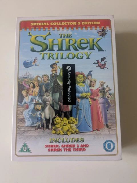 SHREK TRILOGY DVD, 3-Disc Set Box Set Special Collectors Edition ...