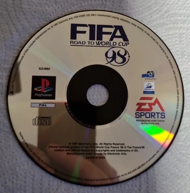 FIFA 98 ROAD To World Cup - PLAYSTATION 1 PS1 DISQUE DE JEU PSONE ...