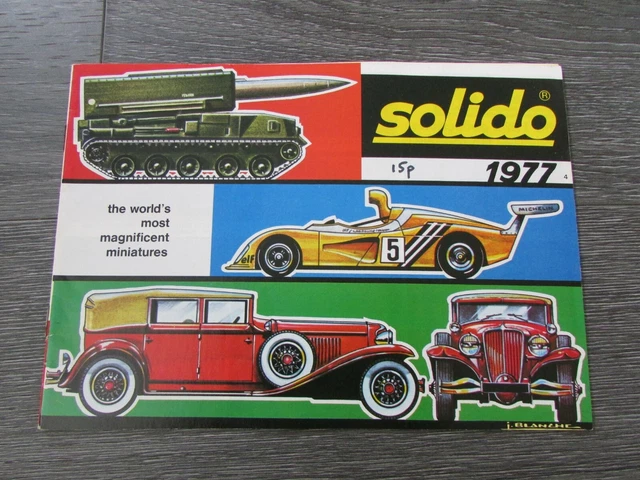 SOLIDO 1977 WORLD'S Most Magnificent Models Toy Catalogue £9.99 ...