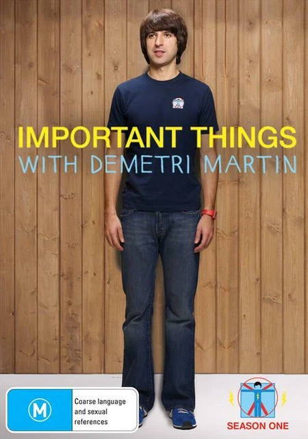 IMPORTANT THINGS-WITH DEMETRI Martin : Season 1 (DVD, 2010) vgc region ...