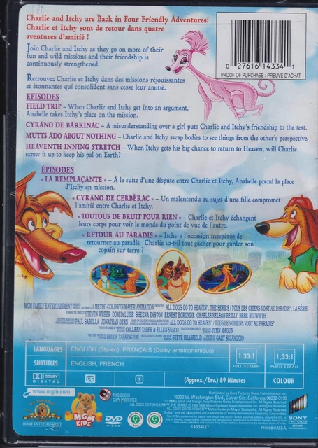 ALL DOGS GO To Heaven : The Series ( DVD, 2007, Fullscreen ) 1996 ...