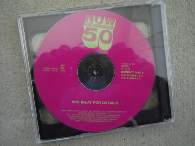 NOW THAT'S WHAT I Call Music 50 Top Chart Hits Disc 2 Only , No Cover £ ...