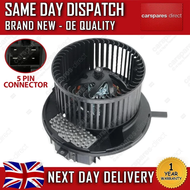 VW GOLF MK5 Mk6 2003-2016 Heater Blower Motor Fan 1K2820015A £39.95 ...