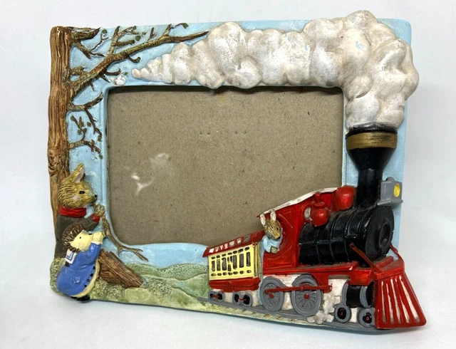 VINTAGE FOXWOOD TALES Train Resin Photo Frame - Cynthia & Brian ...