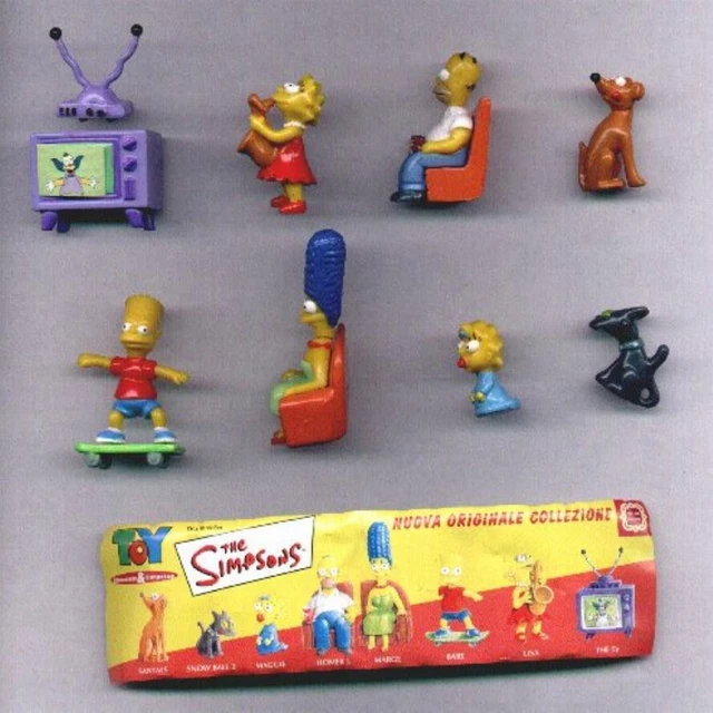 THE SIMPSONS UHR TV Seltene Set 8 Mini Figure Part 1 Dolcerie Jalousie ...