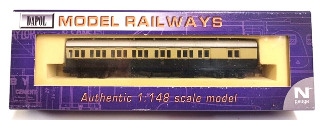 N GAUGE DAPOL Nc-024 B Set Gwr 6738 Revised Bogie Coach In Original Box £19.99 - PicClick UK