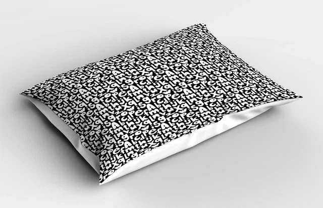 DES LETTRES TAIE d'oreiller Cartoon Hand Drawn Alphabet EUR 22,99 ...