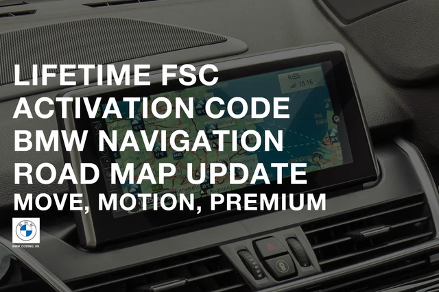 BMW LIFETIME ACTIVATION FSC Code For Navigation Map Update PREMIUM MOTION MOVE £21.51 - PicClick UK