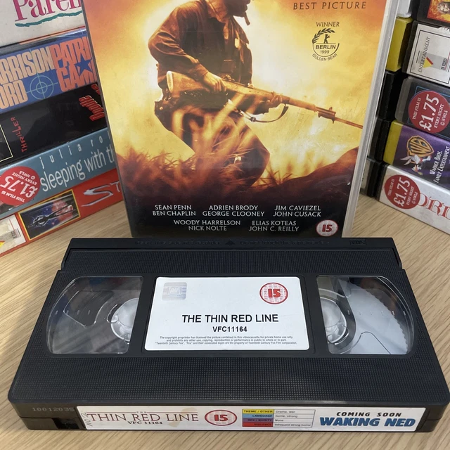 THE THIN RED LINE - Big Box Ex-rental VHS George Clooney, Sean Penn ...