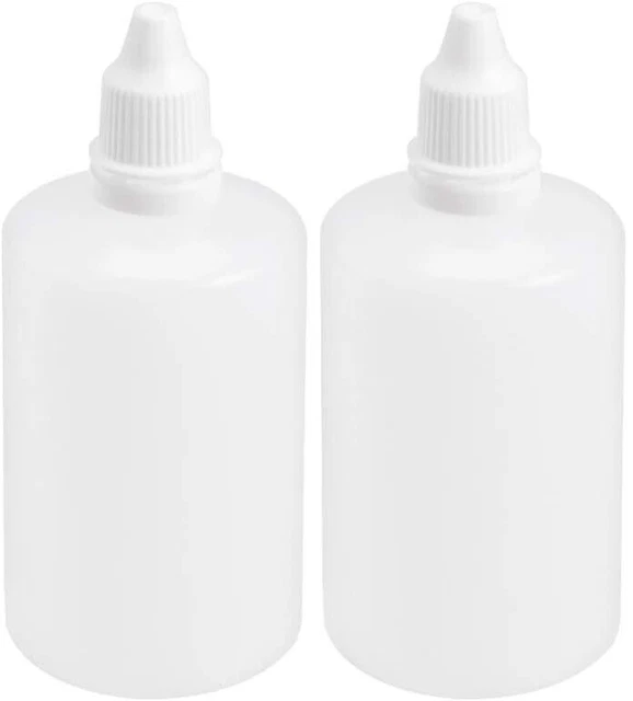 2 X 100ML empty plastic bottles dispense liquids toiletries travel ...