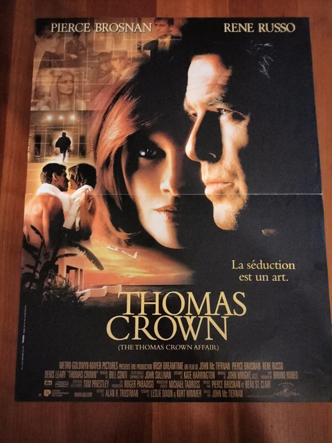THOMAS CROWN PIERCE Brosnan John McTiernan Rene Russo Affiche de cinéma ...