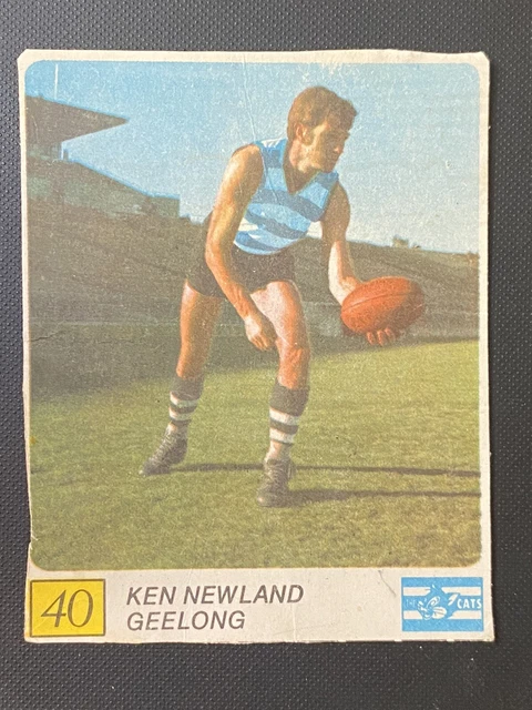 1970 VFL Kelloggs Card #40 Ken Newland Geelong Good $7.50 - PicClick AU