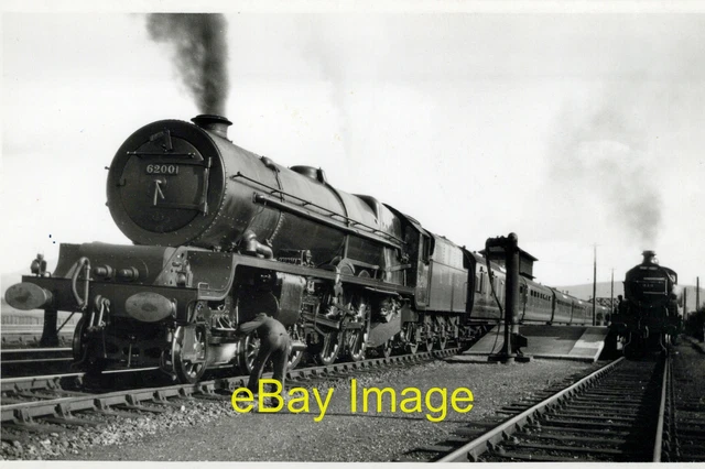 PHOTO 6X4 RAILWAY Steam LMS 6200 Royal Scot at Symington Station c1935 ...