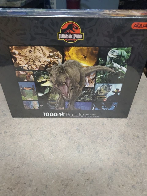 JURASSIC PARK COLLAGE 1000 Pc Puzzle T-Rex Dinosaurs New $25.00 - PicClick