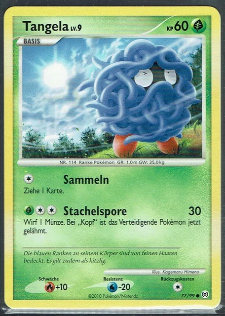 POKEMON MAPPA FIGURINE Gioco Platino Arceus No. 77/99 Tangela EUR 1,00 ...