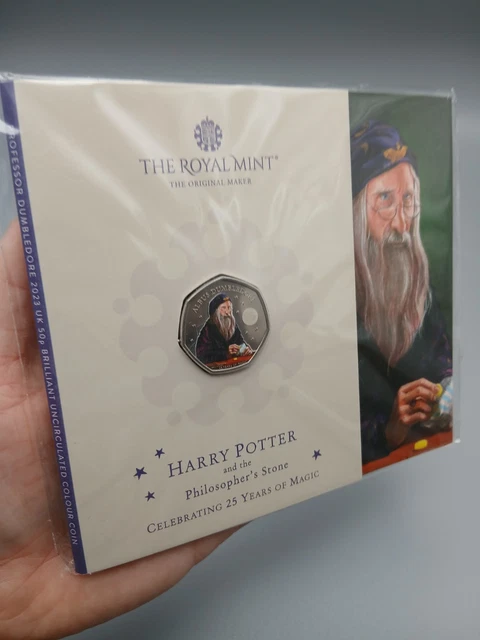 ROYAL MINT 50P Coin Collectable Harry Potter Colour - Professor ...
